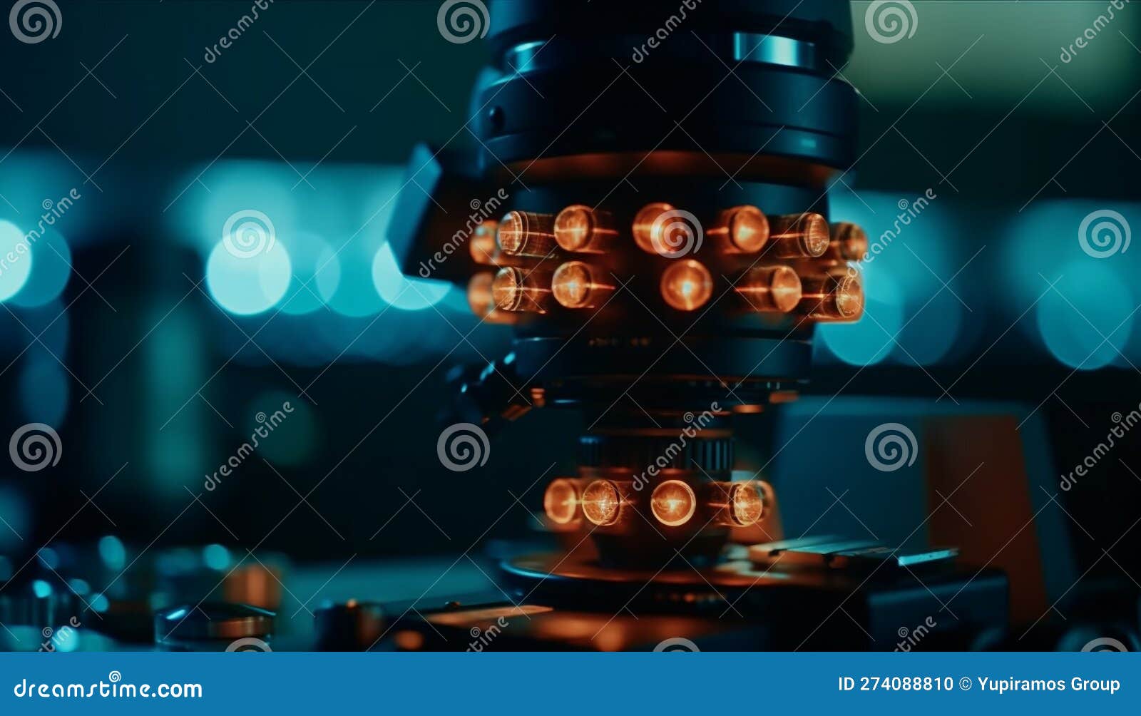 Futuristic Scientist Analyzing Discovery with Advanced Technology ...