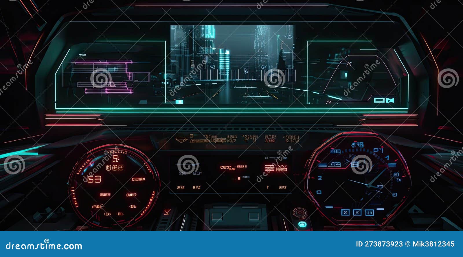 Futuristic Scifi Hud Panel Control Royalty-Free Stock Photography ...