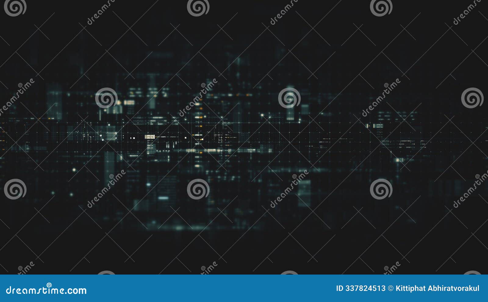 Futuristic Screen Display Data Matrix Simulation Background Stock Image - Image of futuristic ...