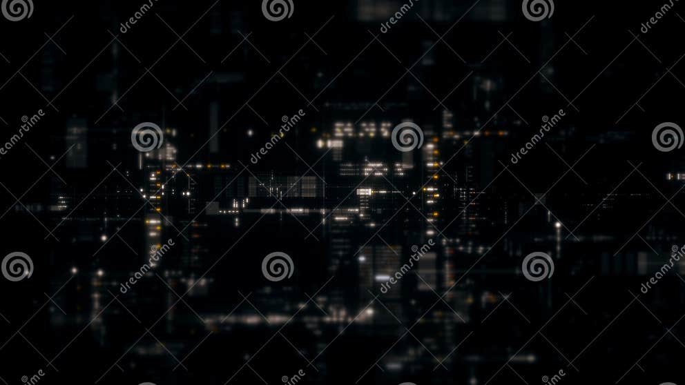 Futuristic Screen Display Data Matrix Simulation Background Stock Image - Image of infographics ...