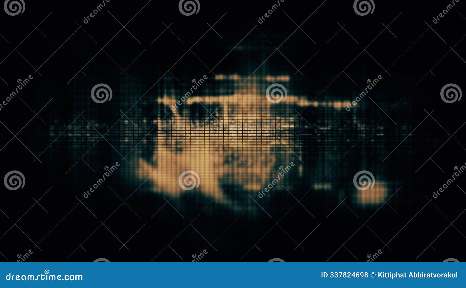 Futuristic Screen Display Data Matrix Simulation Background Stock Photo - Image of simulation ...