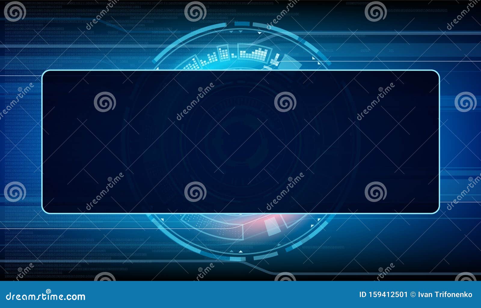 Futuristic Screen of a Modern Device. Control Panel Stock Vector ...