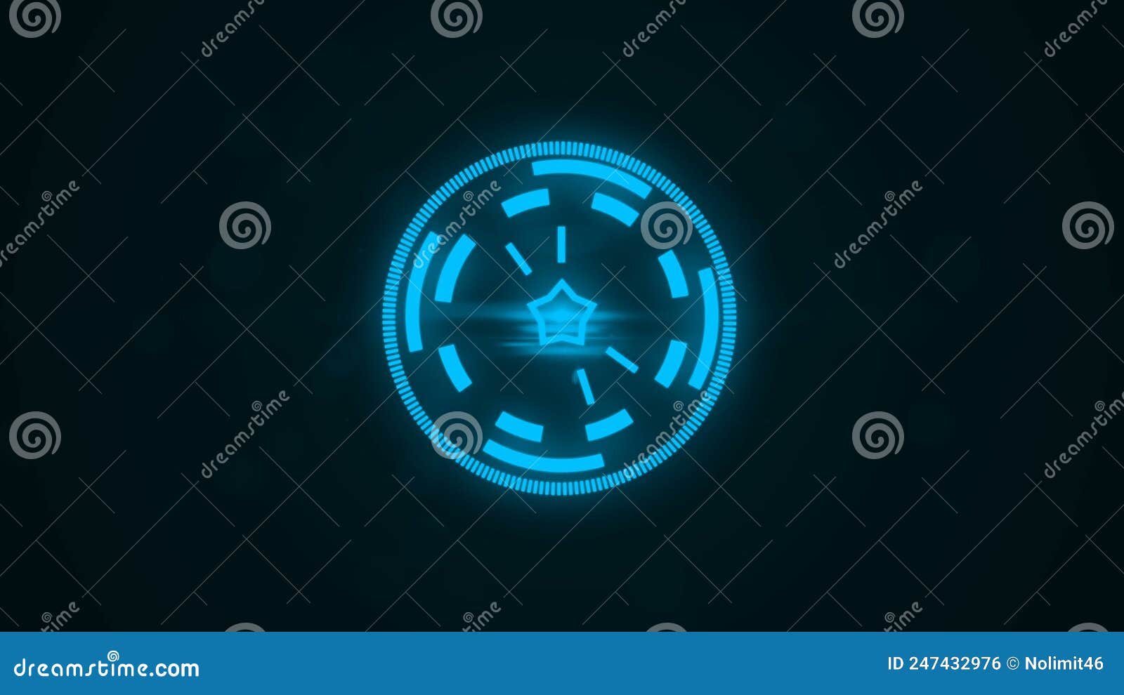 Futuristic Screensaver With Code Hologram. HUD Heads Up Display Scanner ...