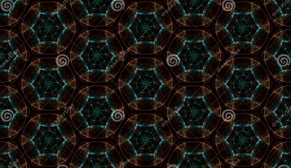 Futuristic Seamless Background. Alien Style. Abstract Design of ...