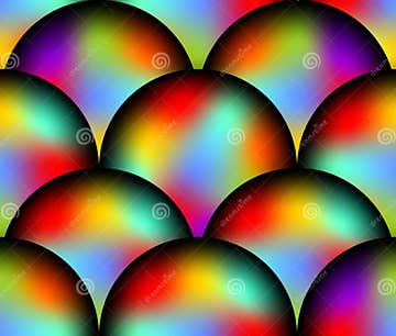Futuristic Seamless Background with Rainbow Ball Patterns Stock Vector ...