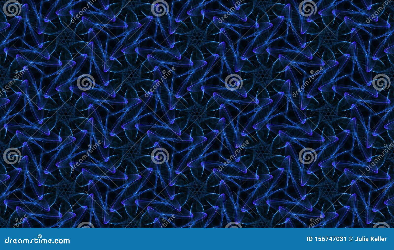 Futuristic Seamless Pattern on Black Background. Abstract Ornament of ...