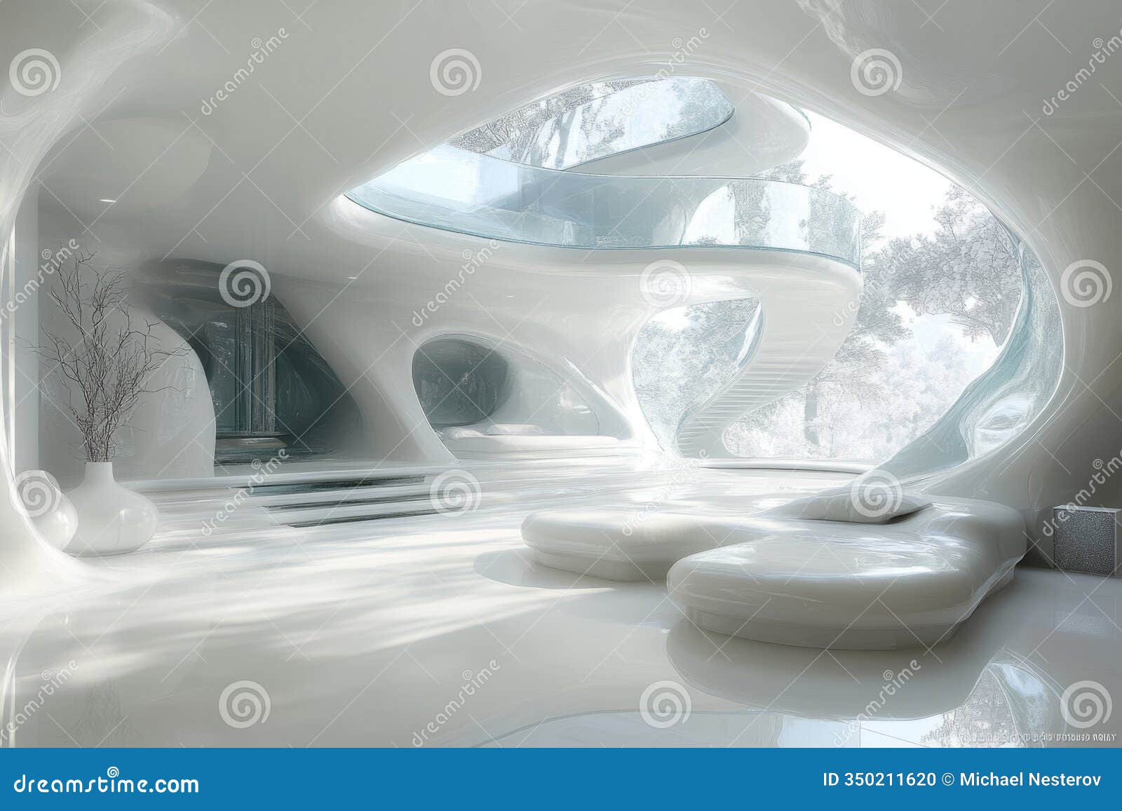 Futuristic Seaside Villa Interior Design Showcasing Innovative ...