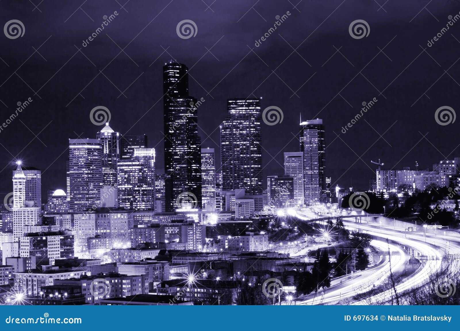 Futuristic Seattle stock photo. Image of puget, modern - 697634