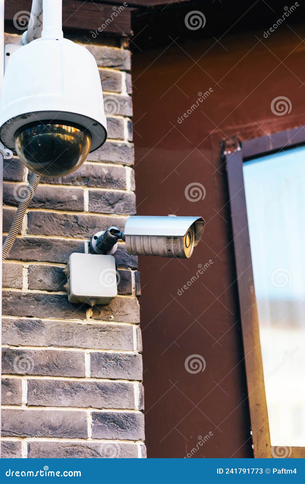 Futuristic Security Cameras Scanning the Street in 4K Stock Image ...