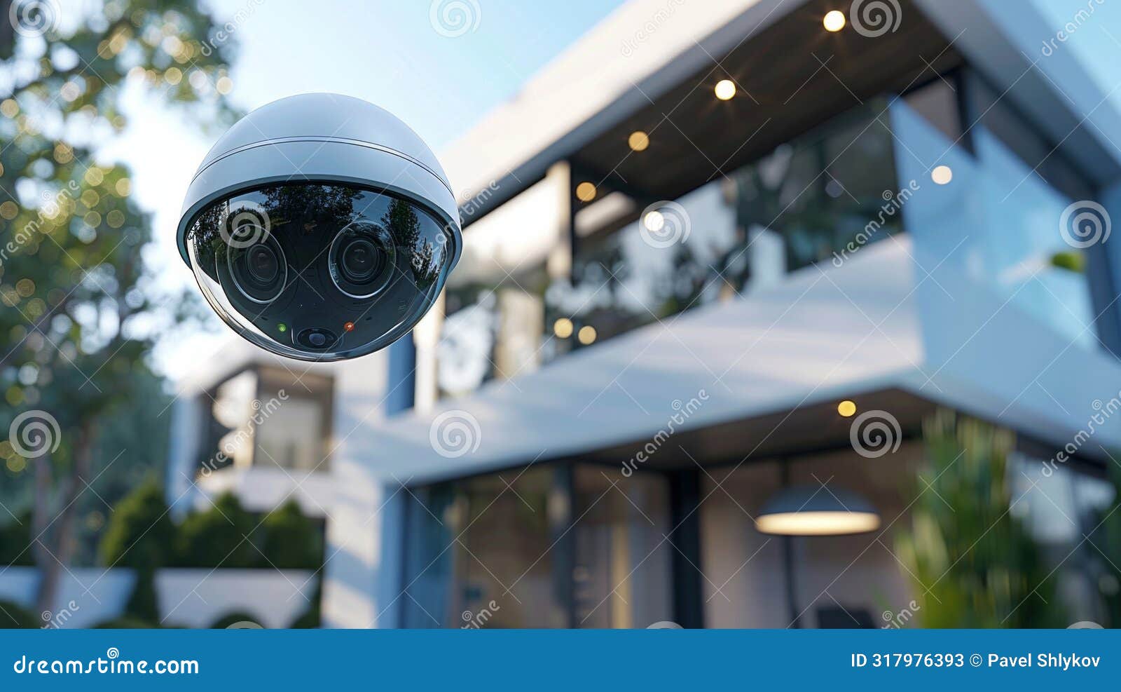 Futuristic Security Cameras Scanning the Street in 4K Stock Image ...