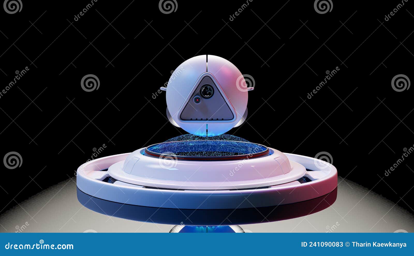 Futuristic Security CCTV Camera with Motion Sensor. Surveillance and ...