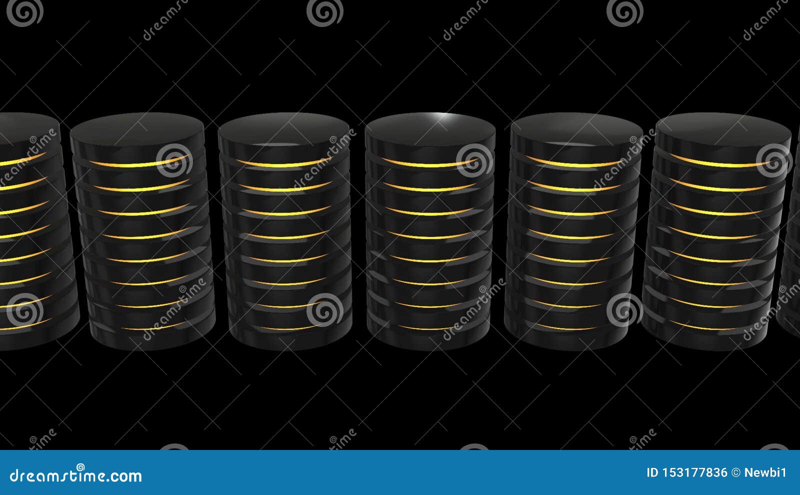 Futuristic Server Hard Disk and Database or Battery Cell. Stock Footage ...
