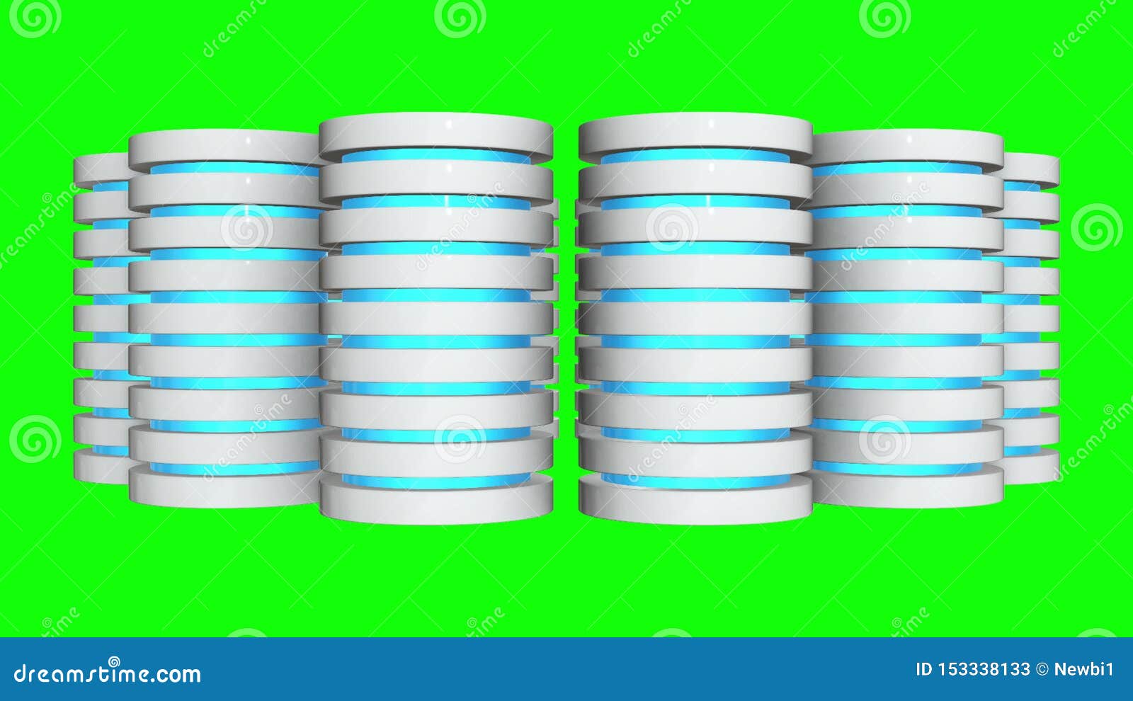 Futuristic Server Hard Disk and Database or Battery Cell. Stock Video ...