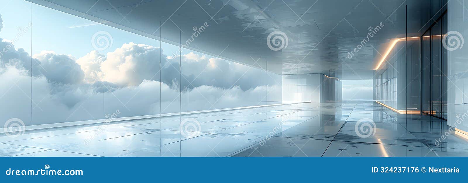 Modern Server Landscape for Cloud Computing Stock Illustration ...