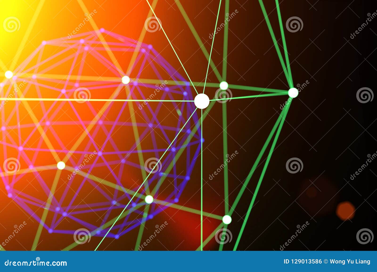 Futuristic Shape Abstract Concept, 3d Render Stock Illustration ...