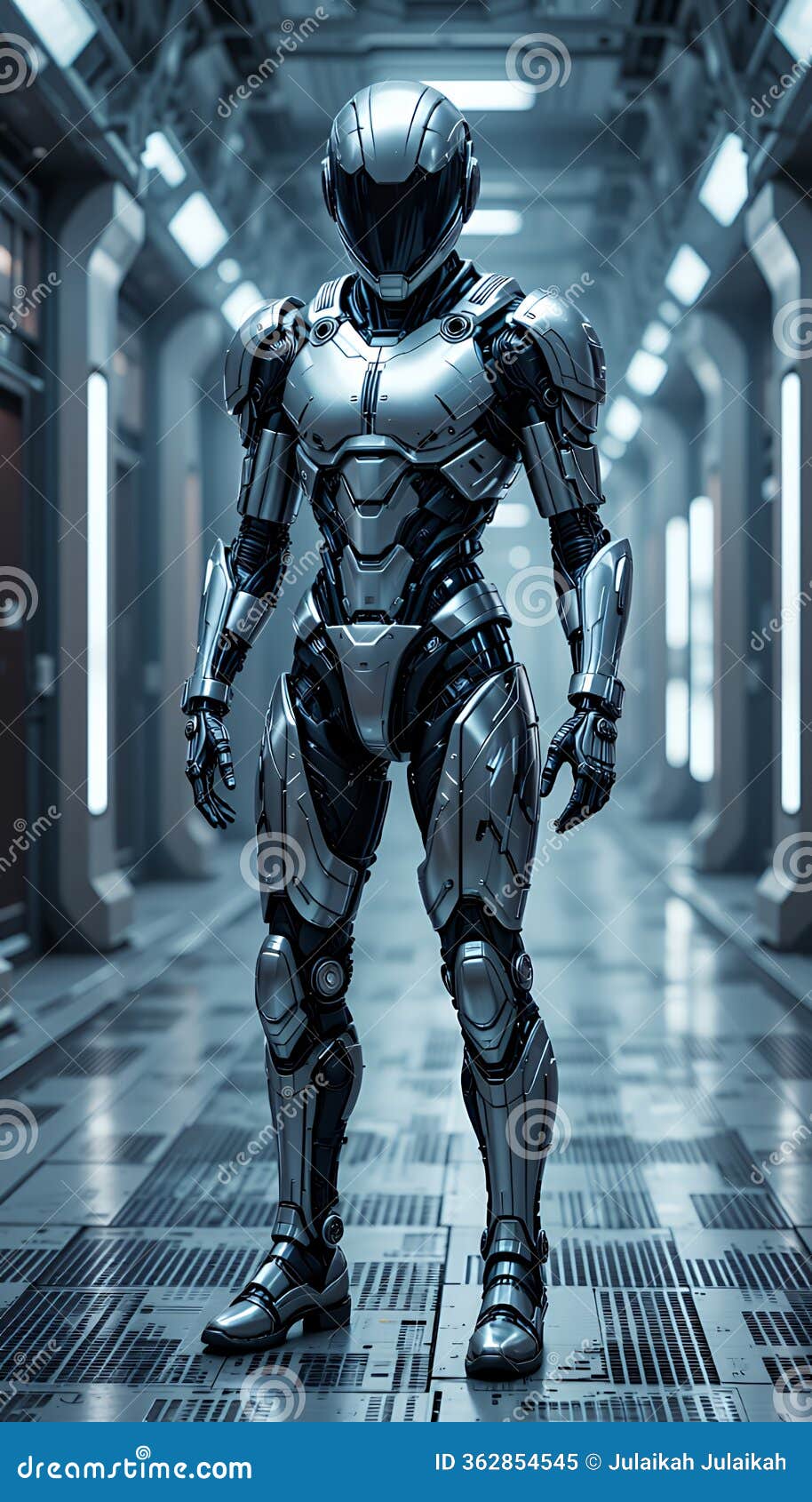 Futuristic Silver Robot Arm: Precision-Engineered For Swift Deployment ...