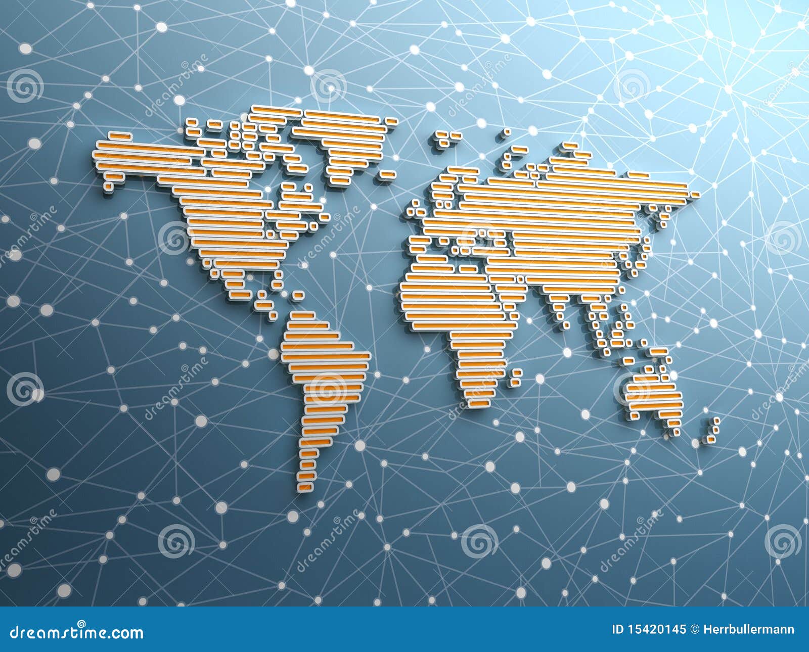 Futuristic Simple World Map Royalty Free Stock Photo - Image: 15420145