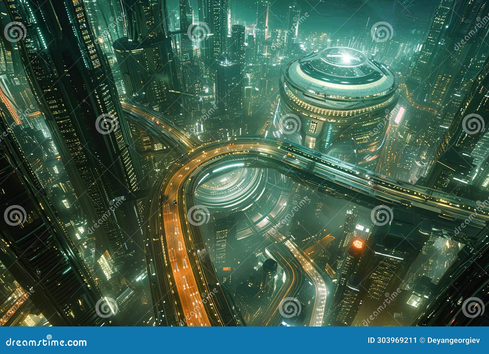 Futuristic Skyscrapers With Innovative Architectural Designs Stock ...
