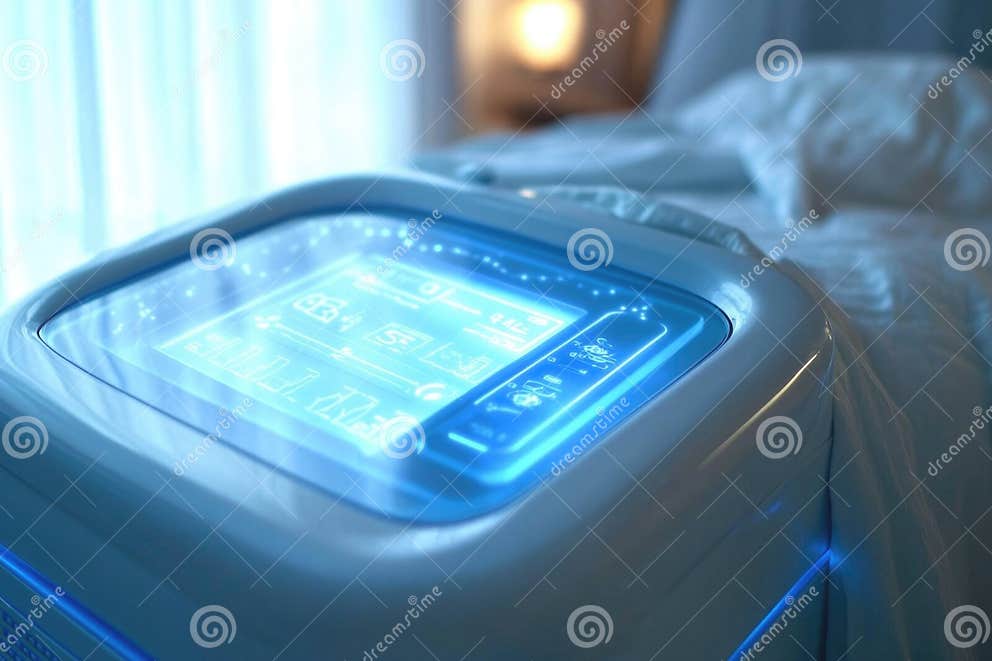 Futuristic Smart Bed Control Panel with Digital Interface in Modern ...