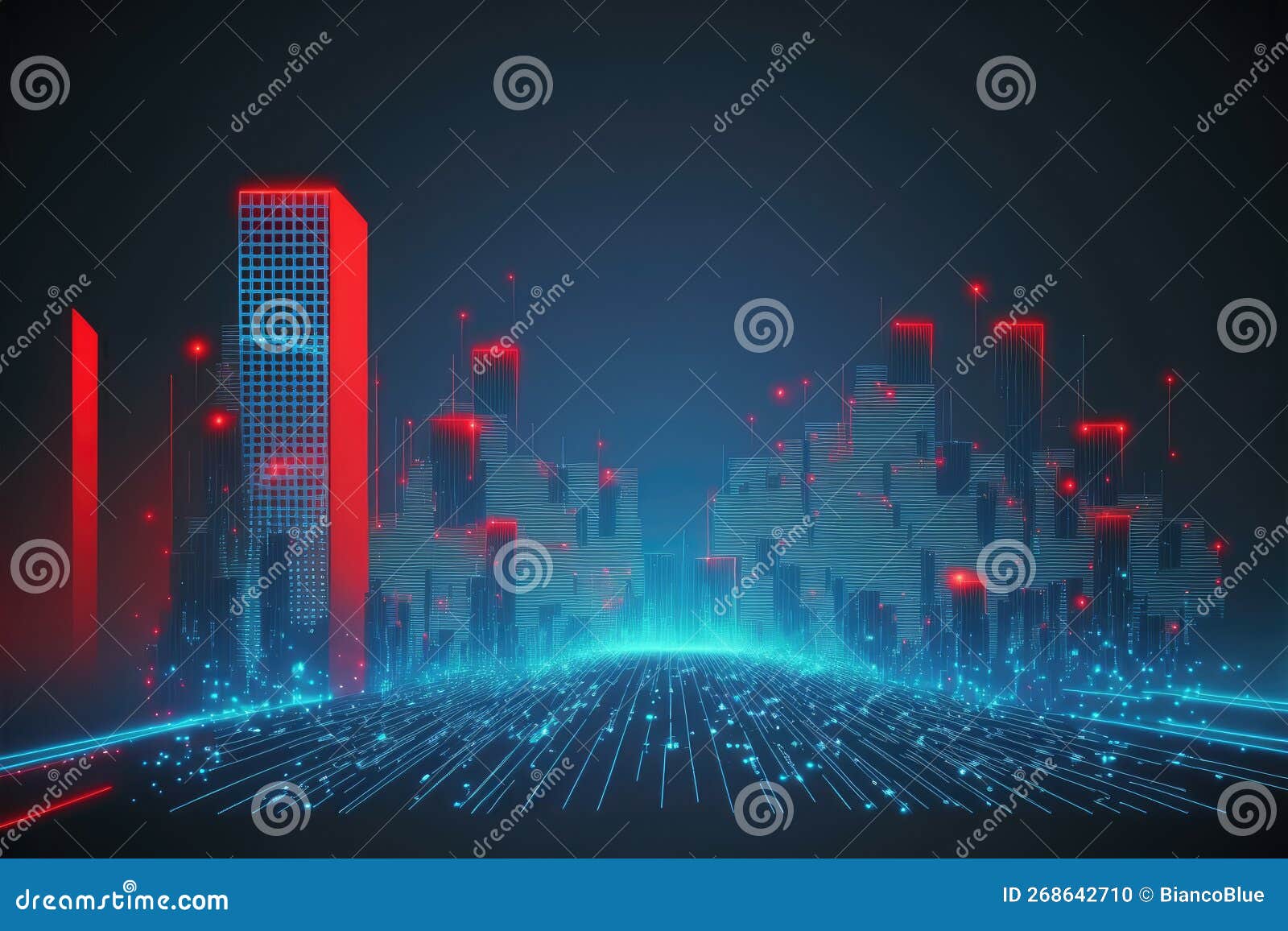 Futuristic Smart City Internet Network Connection through Wireless ...