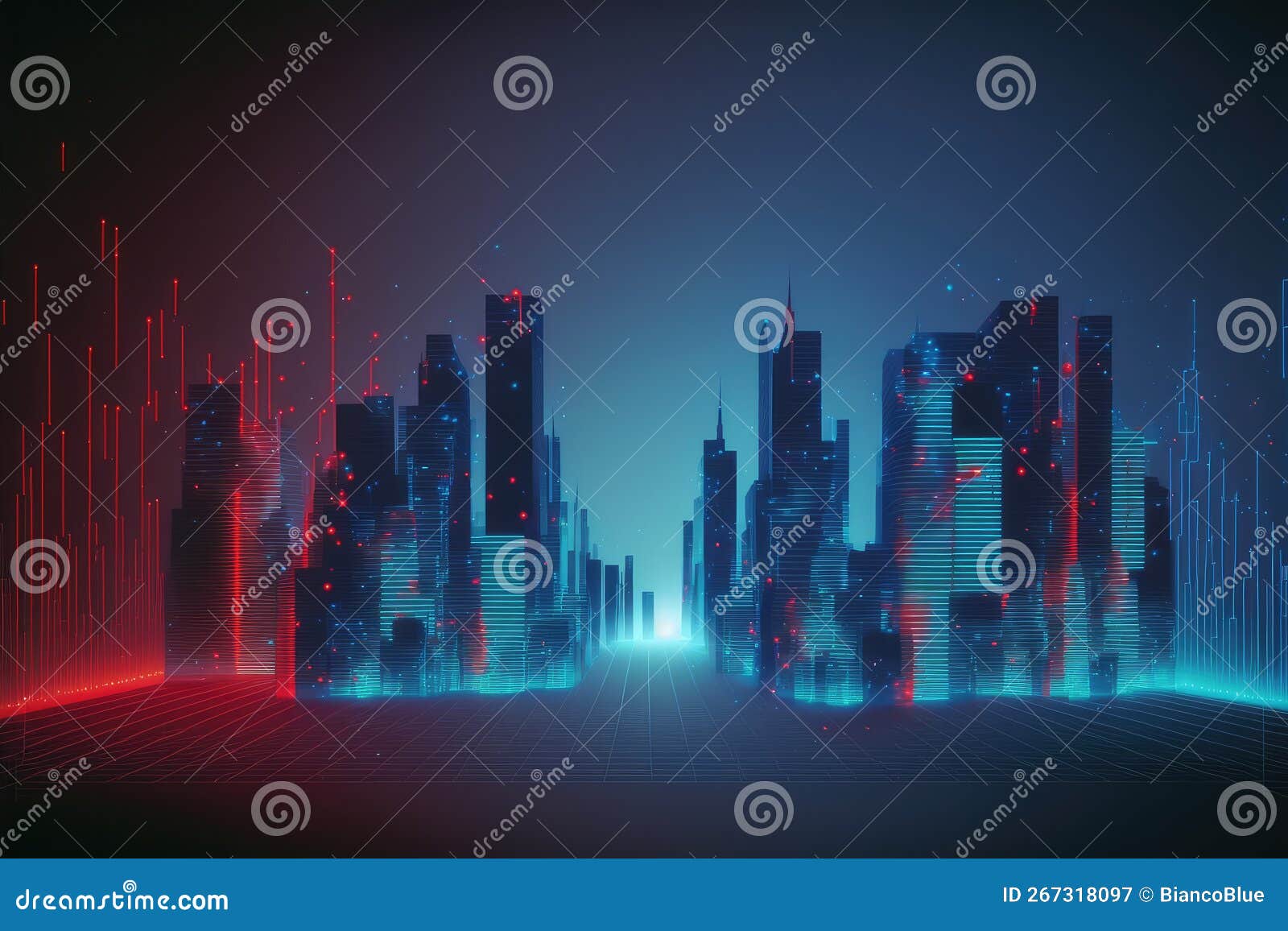 Futuristic Smart City Internet Network Connection through Wireless ...