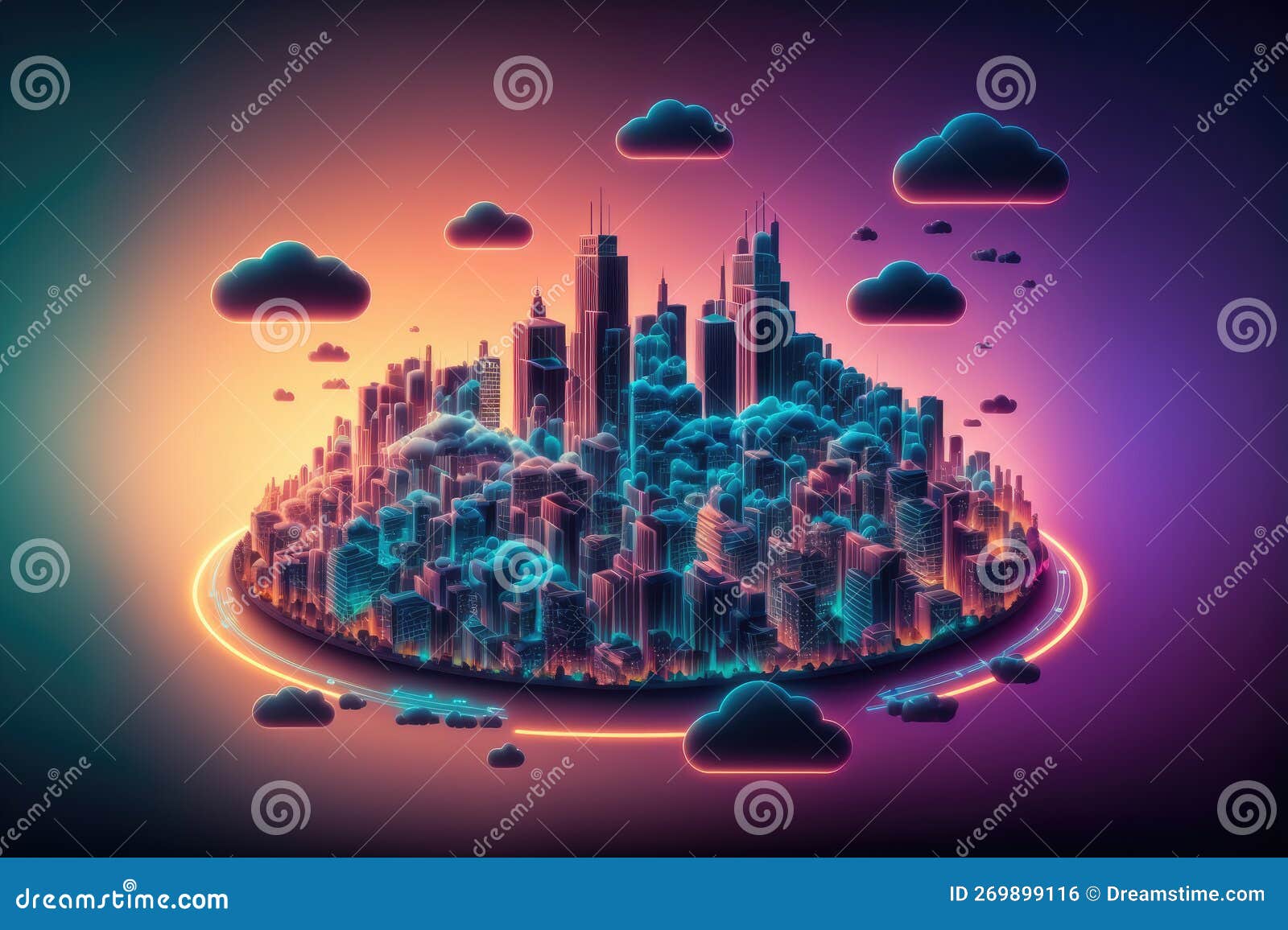 Futuristic Smart City Internet Network Connection through Wireless ...