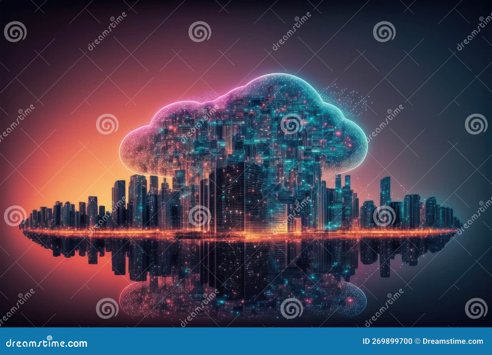 Futuristic Smart City Internet Network Connection through Wireless ...