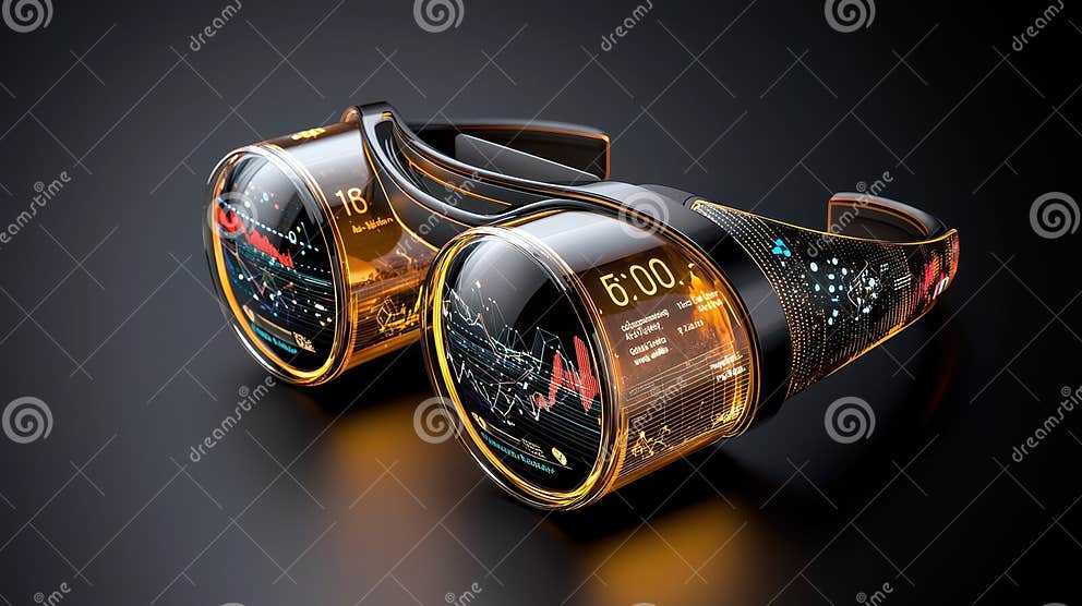Futuristic Smart Glasses with Augmented Reality Displays and Data ...