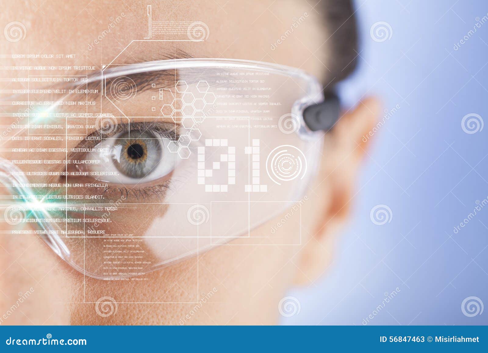 Futuristic smart glasses stock image. Image of looking - 56847463