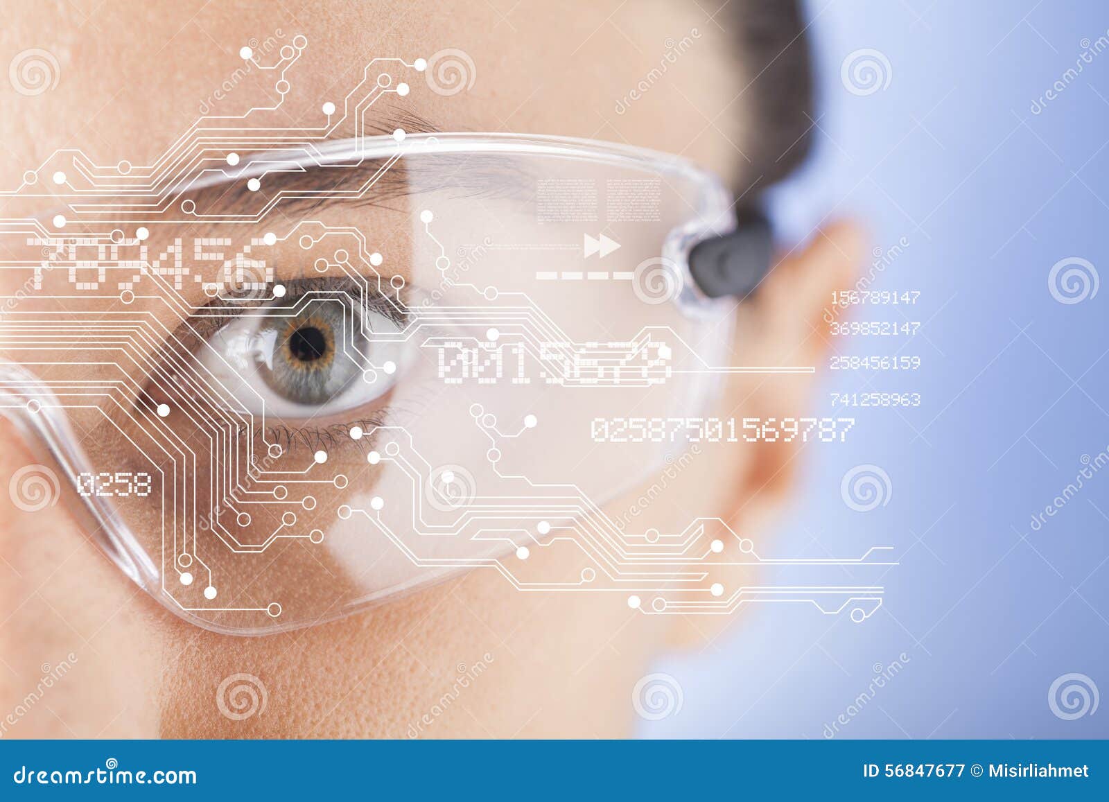 Futuristic smart glasses stock image. Image of human - 56847677