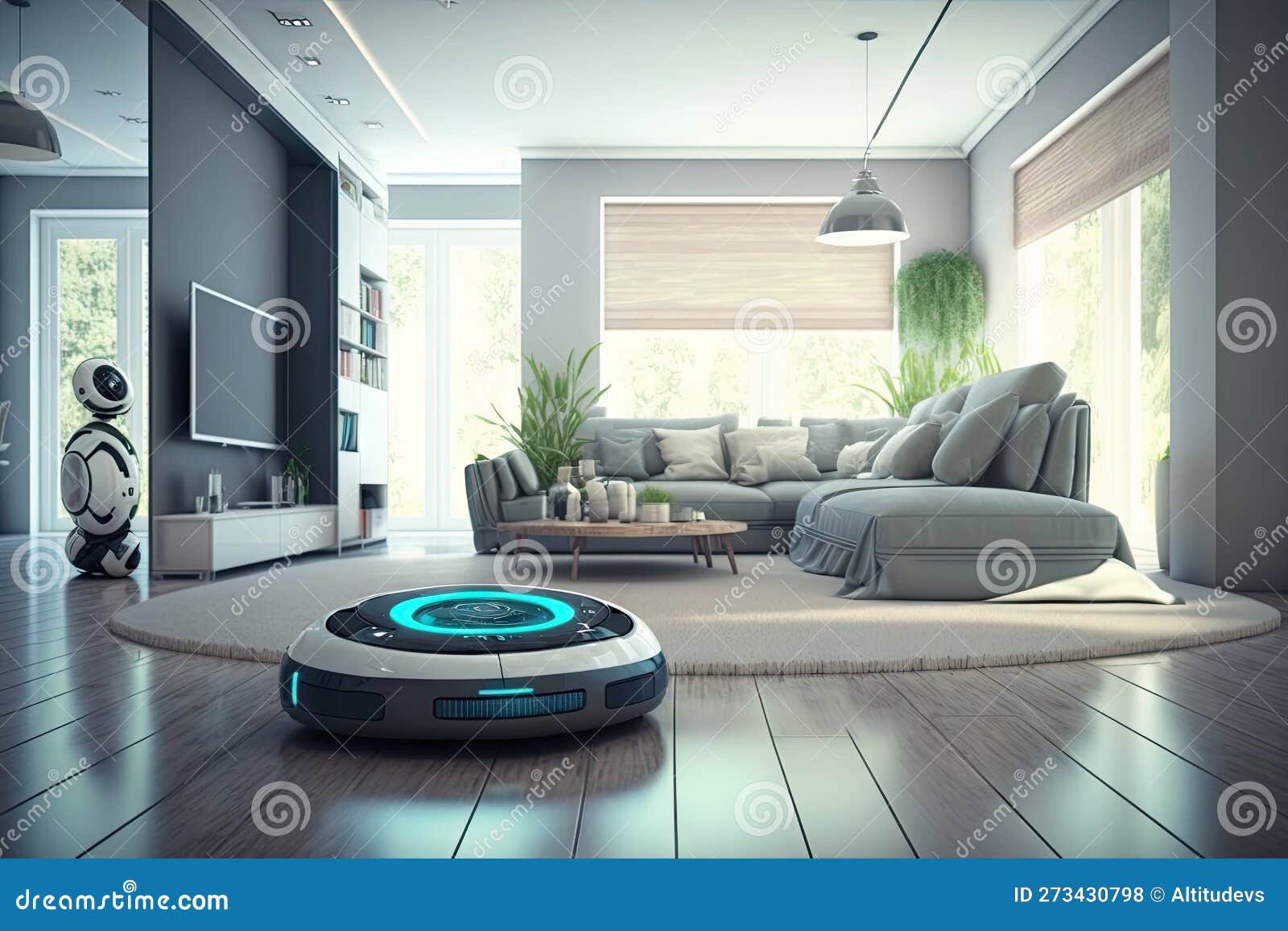 A Futuristic Smart Home with an Android Robot Vacuum and Advanced ...