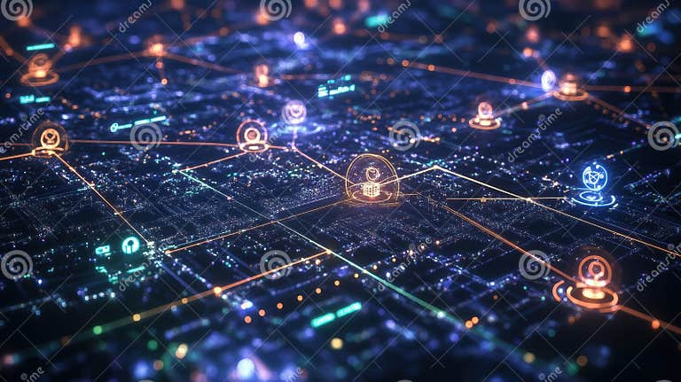 Futuristic Smart Manufacturing Automation and Industry 4.0 Concept ...