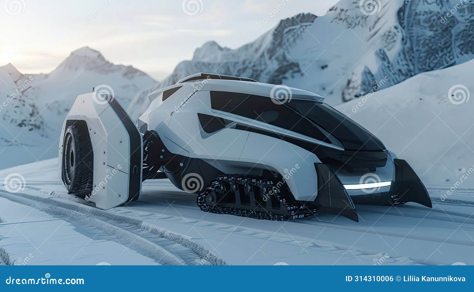 A Futuristic Snowplow, Designed with Cutting-edge Hard Surface Modeling ...