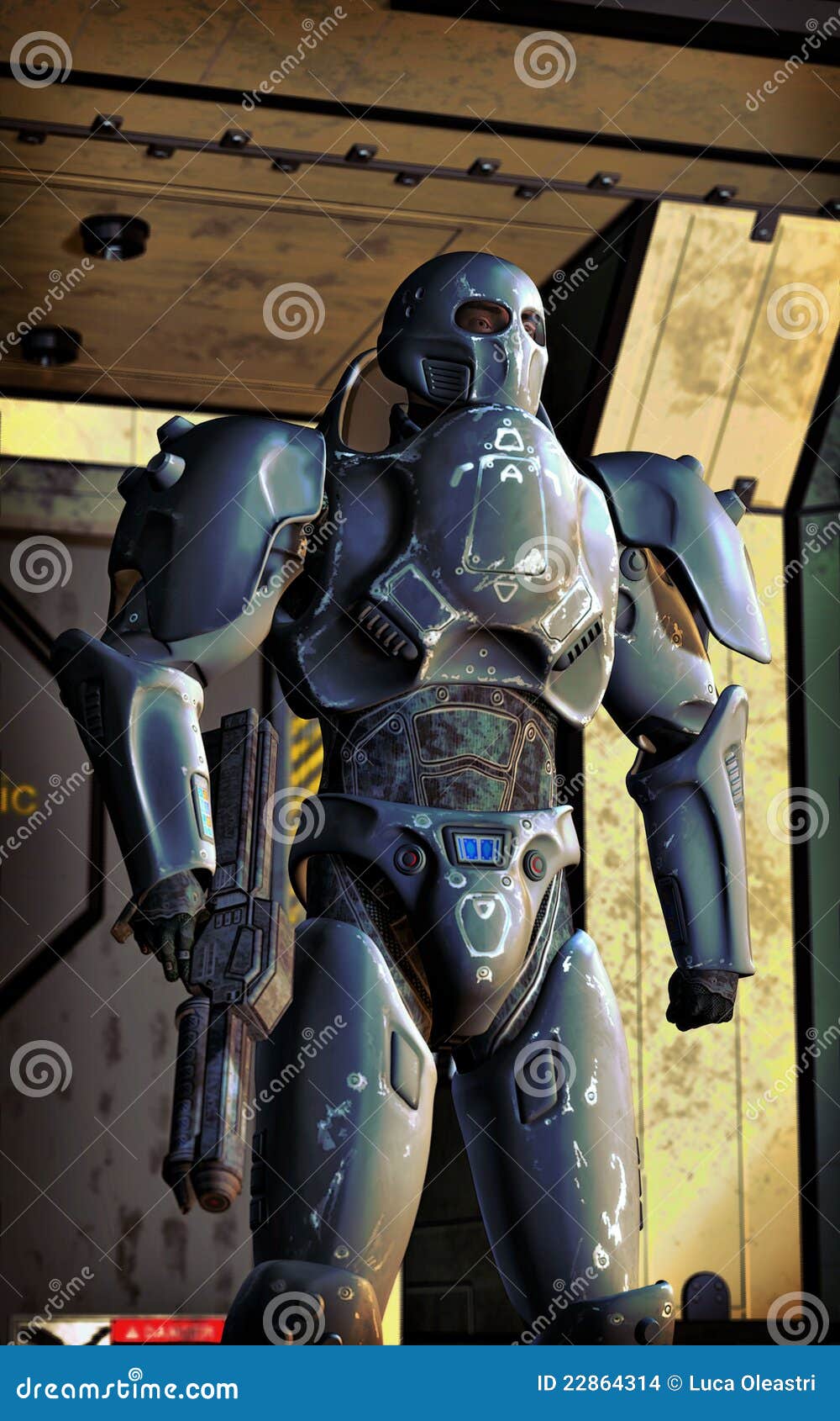 Futuristic Soldier Special Operations Stock Illustration - Illustration ...