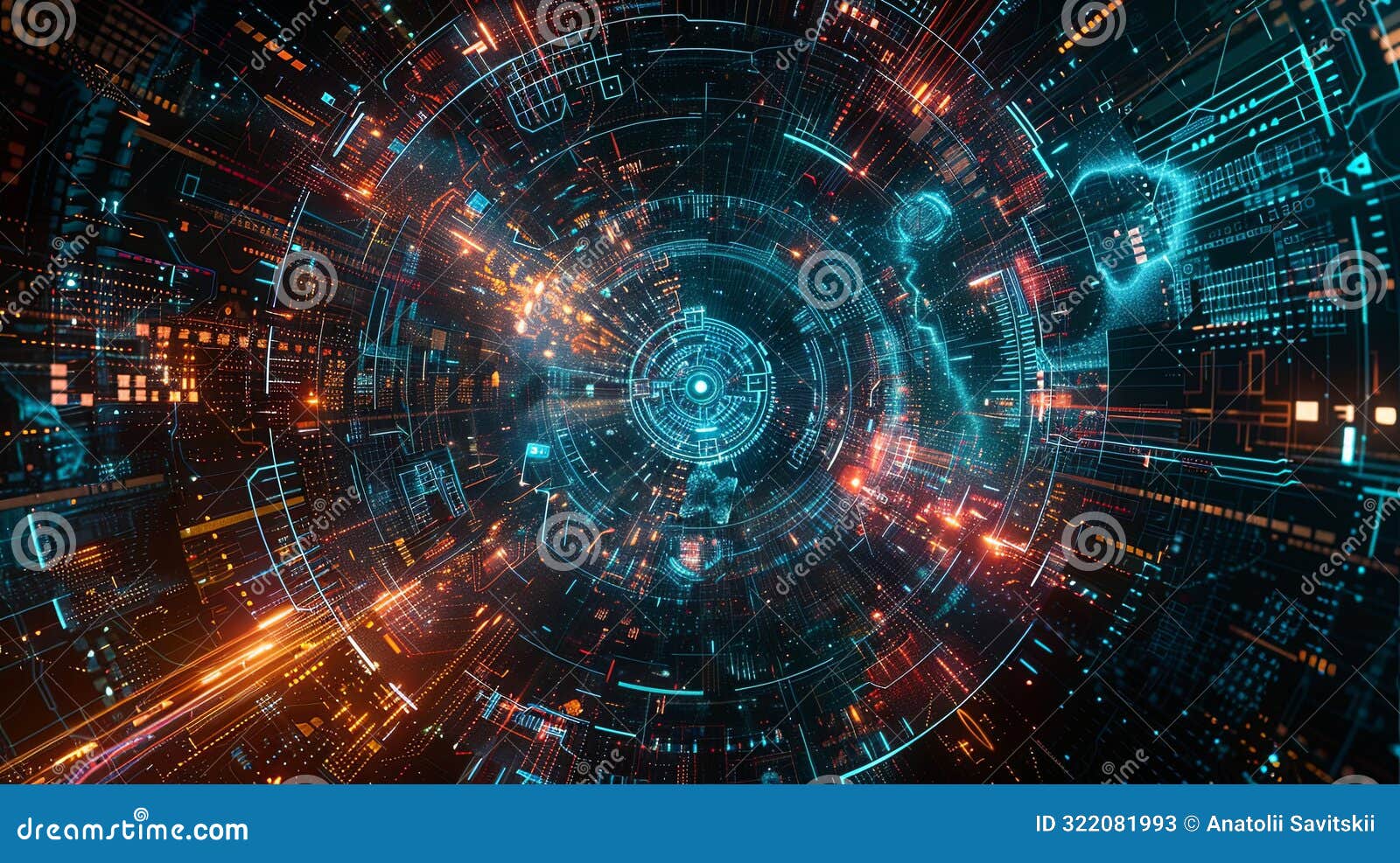 A Futuristic and Sophisticated Depiction of Cybersecurity Elements ...