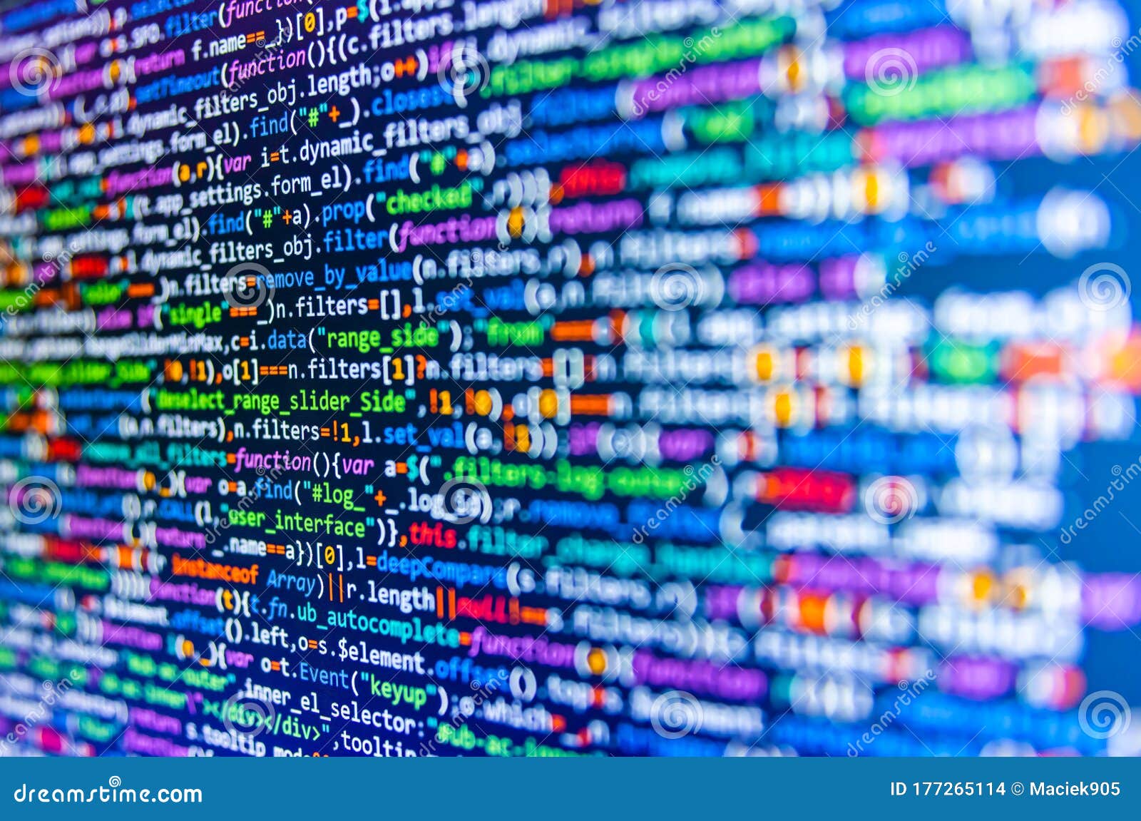 Futuristic Source Code Digital Data Telemetry Motion Graphic Display Screen With User Interface