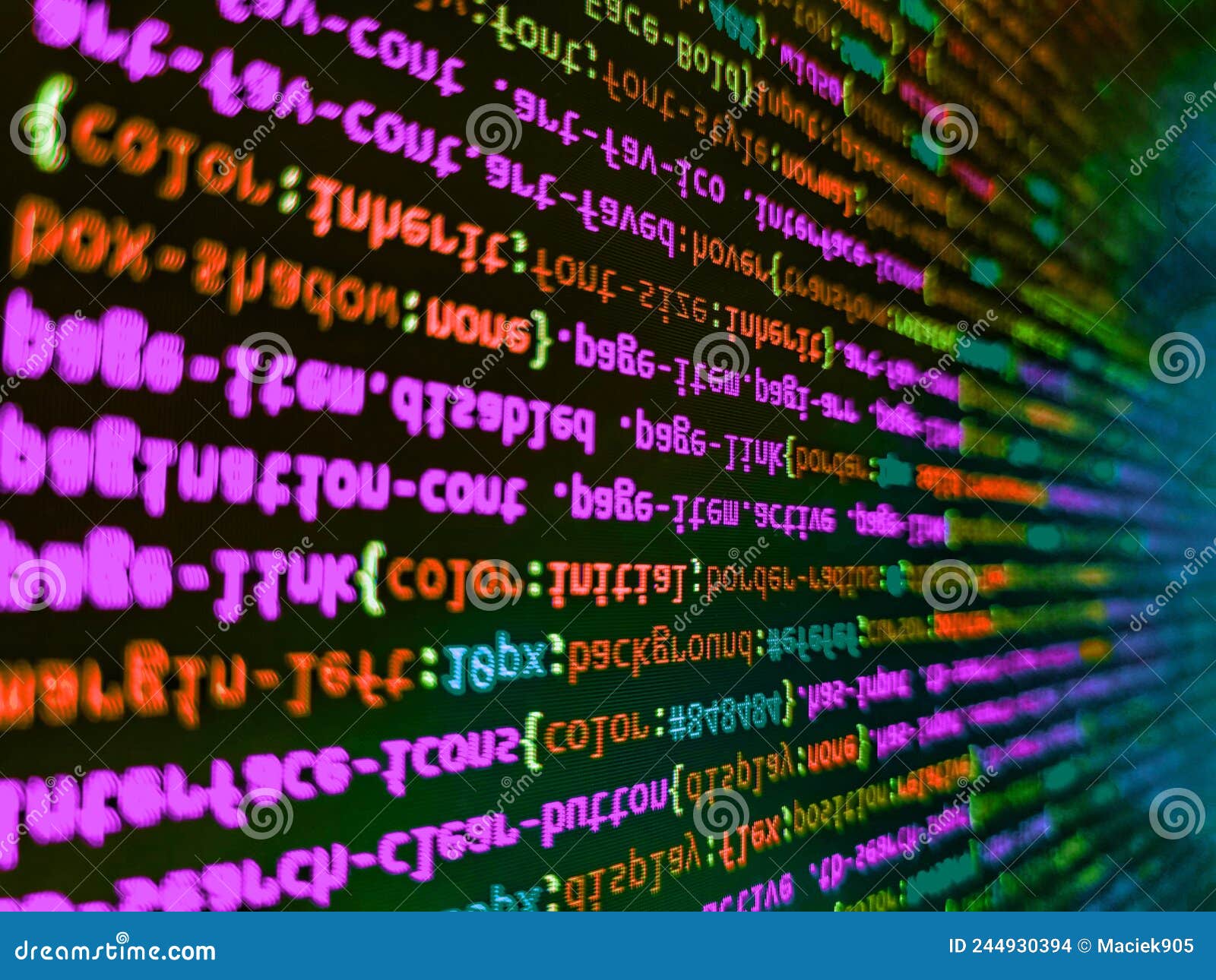 Futuristic Source Code Numbers Stock Image | CartoonDealer.com #124985401