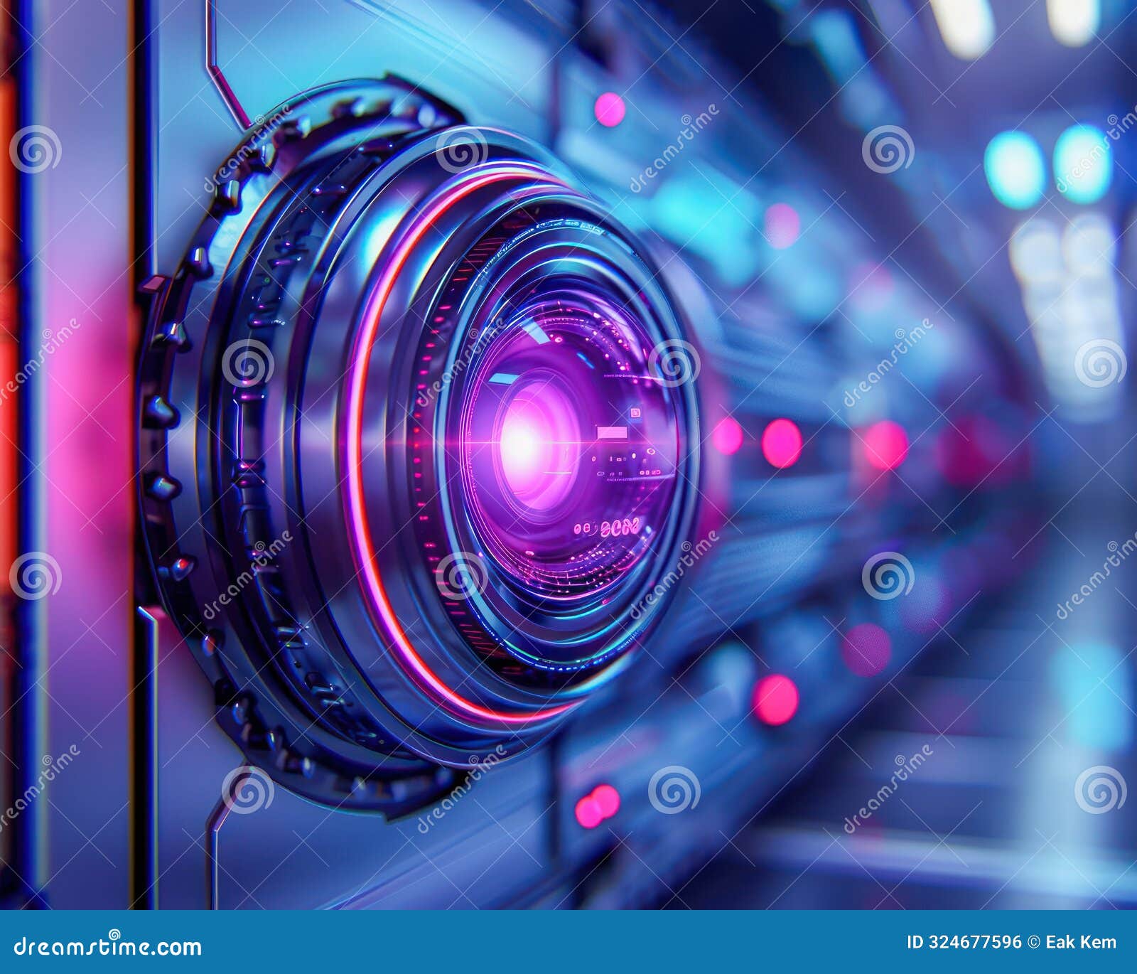 Futuristic Space-Age Warning System with Advanced Alert Technology a ...