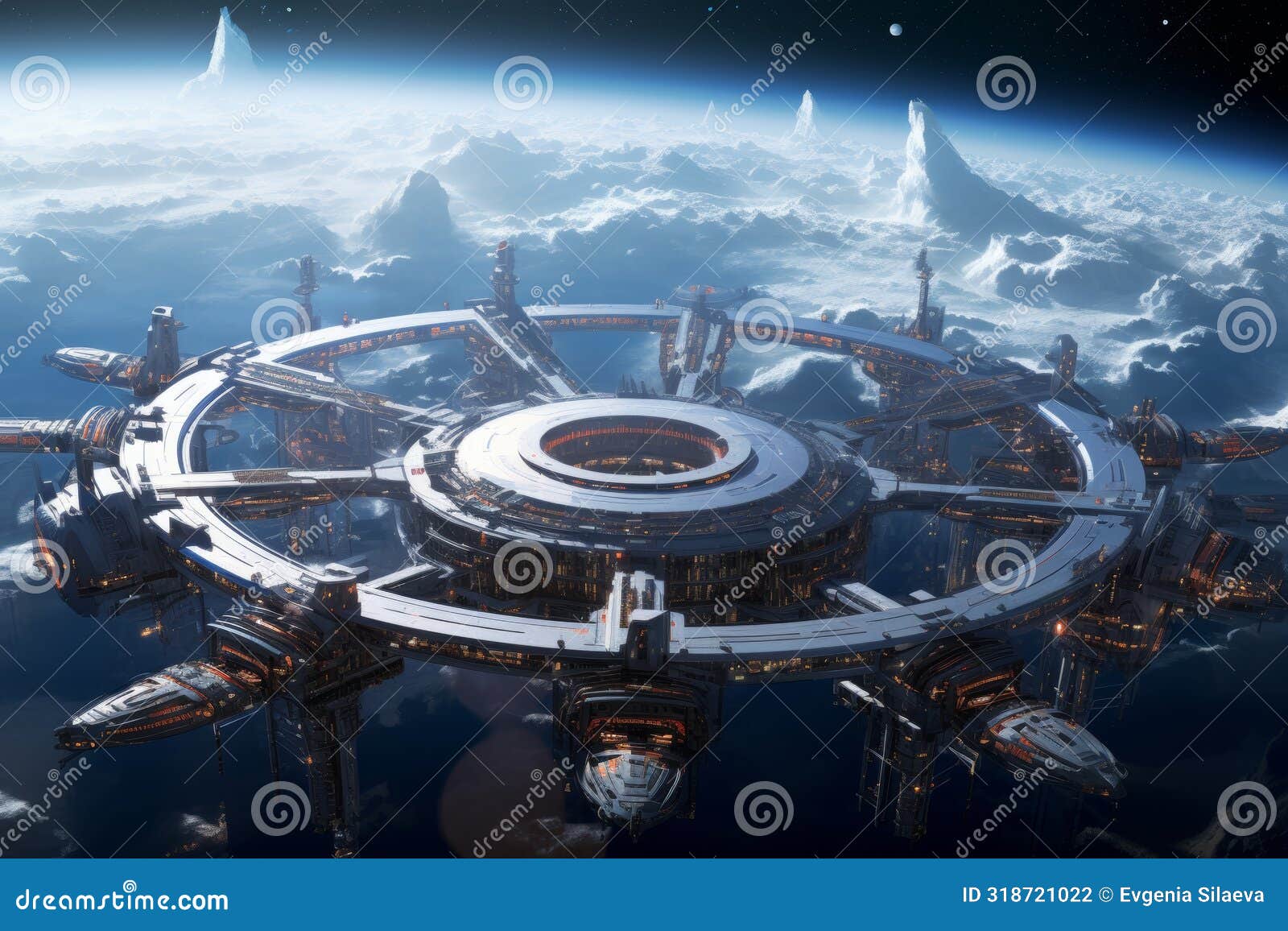 Futuristic Space Exploration. Interstellar Travel, Colonies, And ...