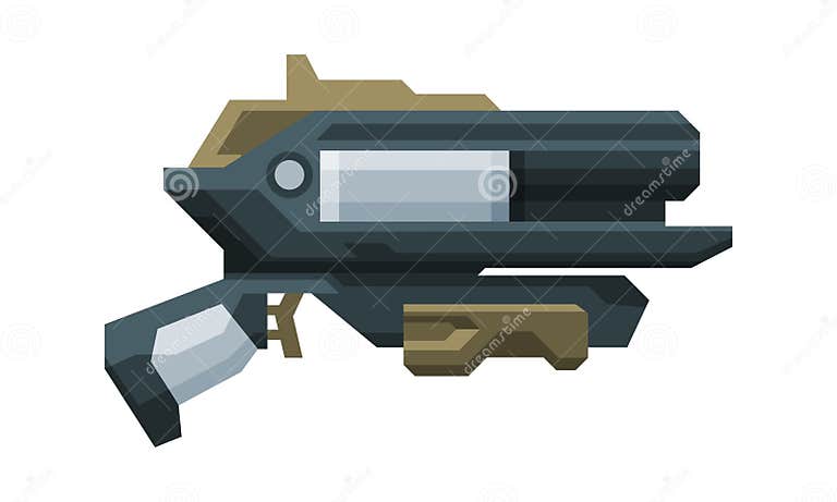 Futuristic Space Gun Blaster, Fantastic Handgun, Raygun of Alien ... Futuristic Space Gun Blaster, Fantastic Handgun, Raygun of Alien ...