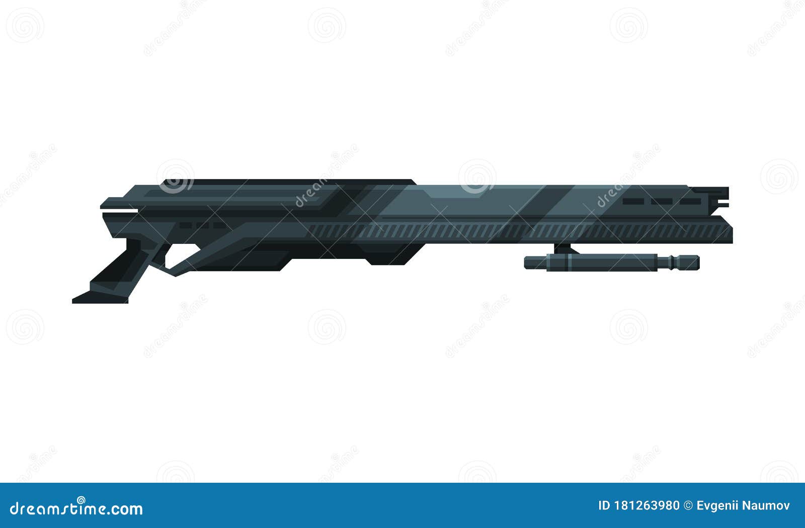 Futuristic Space Gun Blaster, Fantastic Laser Handgun, Raygun of Alien ... Futuristic Space Gun Blaster, Fantastic Laser Handgun, Raygun of Alien ...
