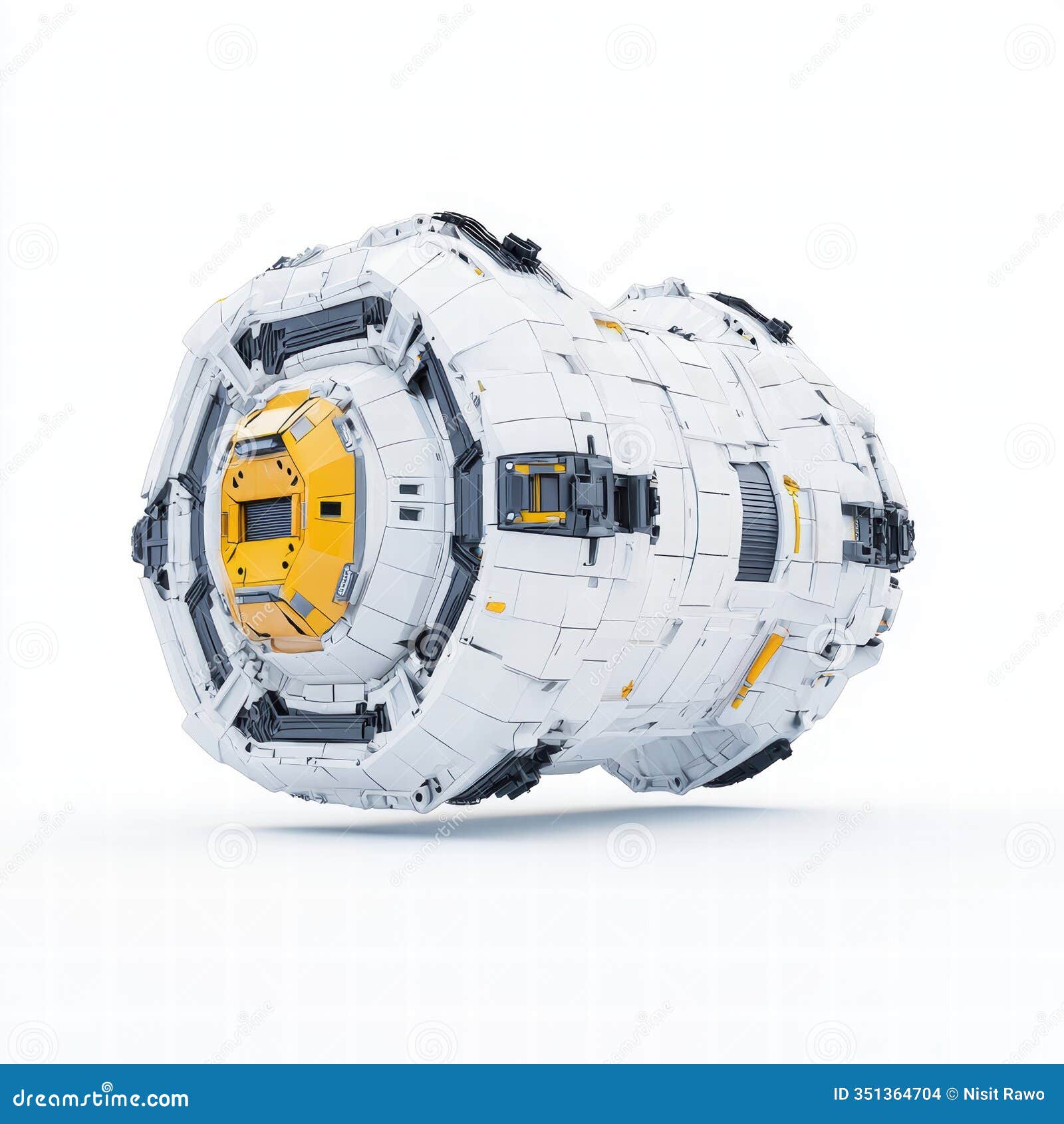 Futuristic Space Module Design with Realistic Details for Sci-Fi ...