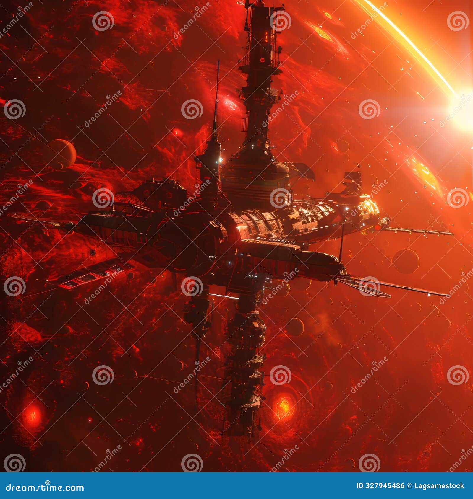 Giant Quasar Star Emits Glow Energy Particles In Deep Outer Space ...