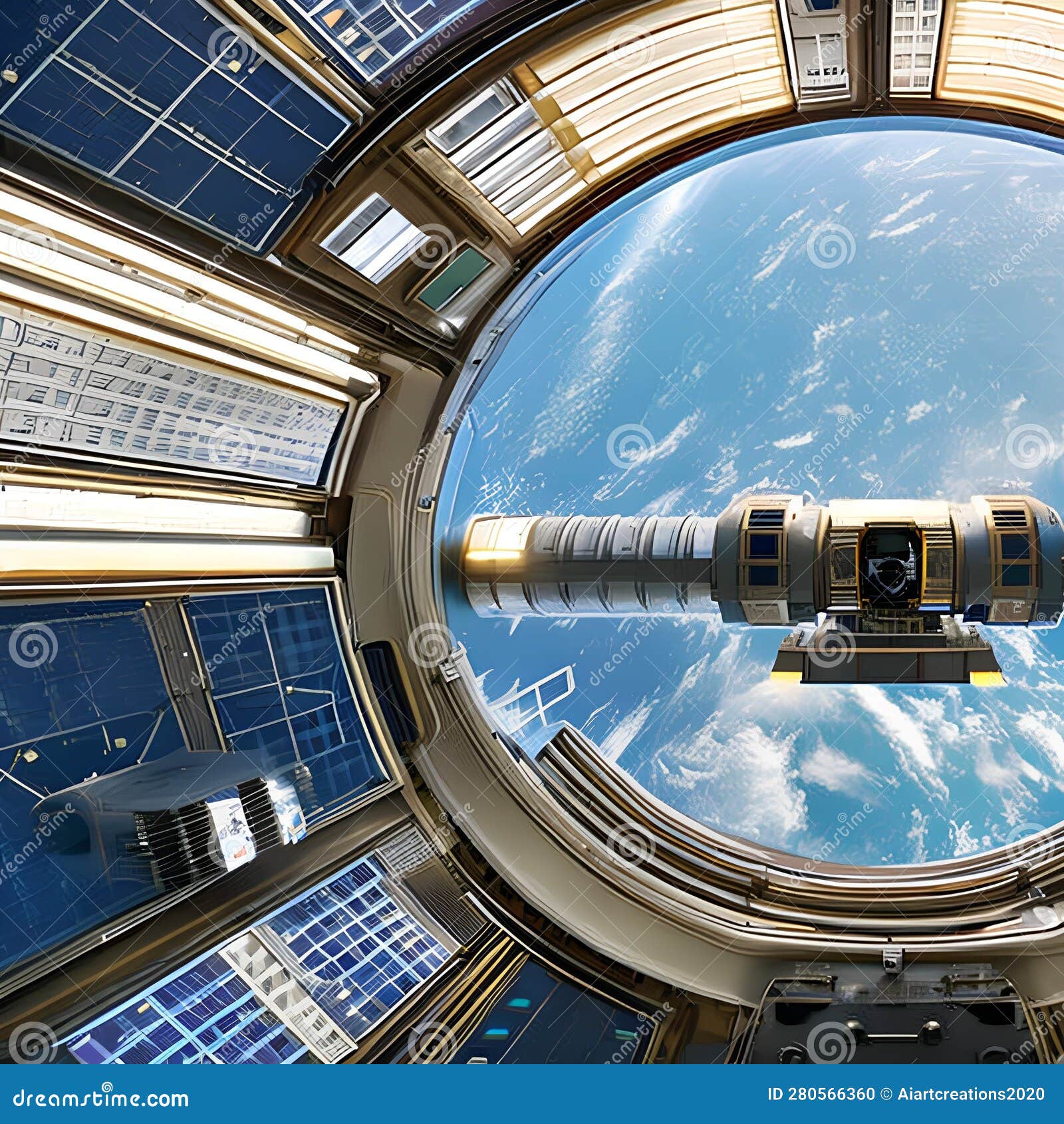 1843 Futuristic Space Station: A Futuristic And Sci-fi-inspired ...