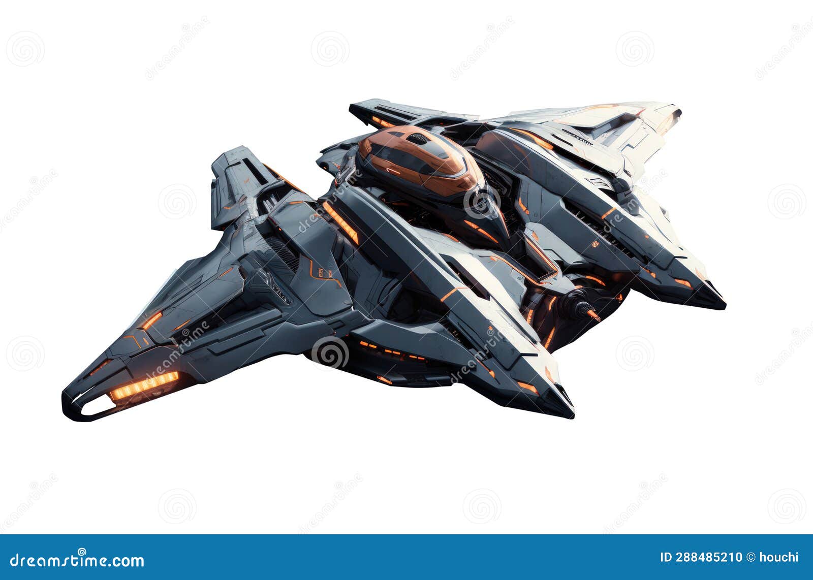 Futuristic Spacecraft. Futuristic Sci-fi Space Shuttle. Space Craft ...