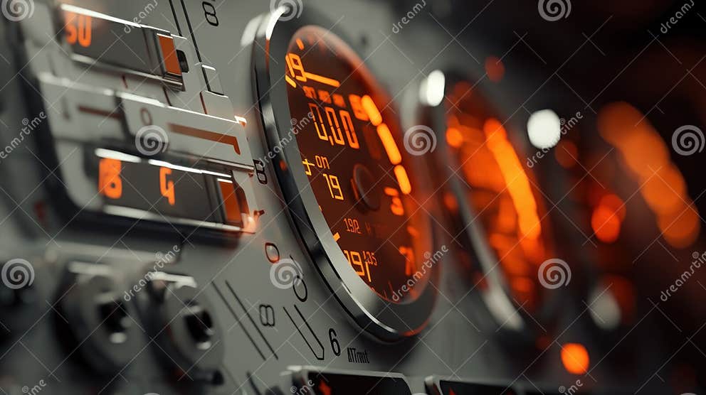 Futuristic Spaceship Control Panel Interface. Spacecraft Digital ...