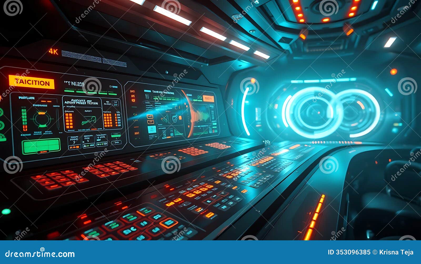 Spaceship Control Panel With Hands Of Pilots Vector Illustration ...