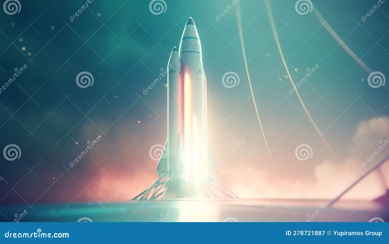 Futuristic Spaceship Speeds through Galaxy, Exploring Nebula and Milky ...