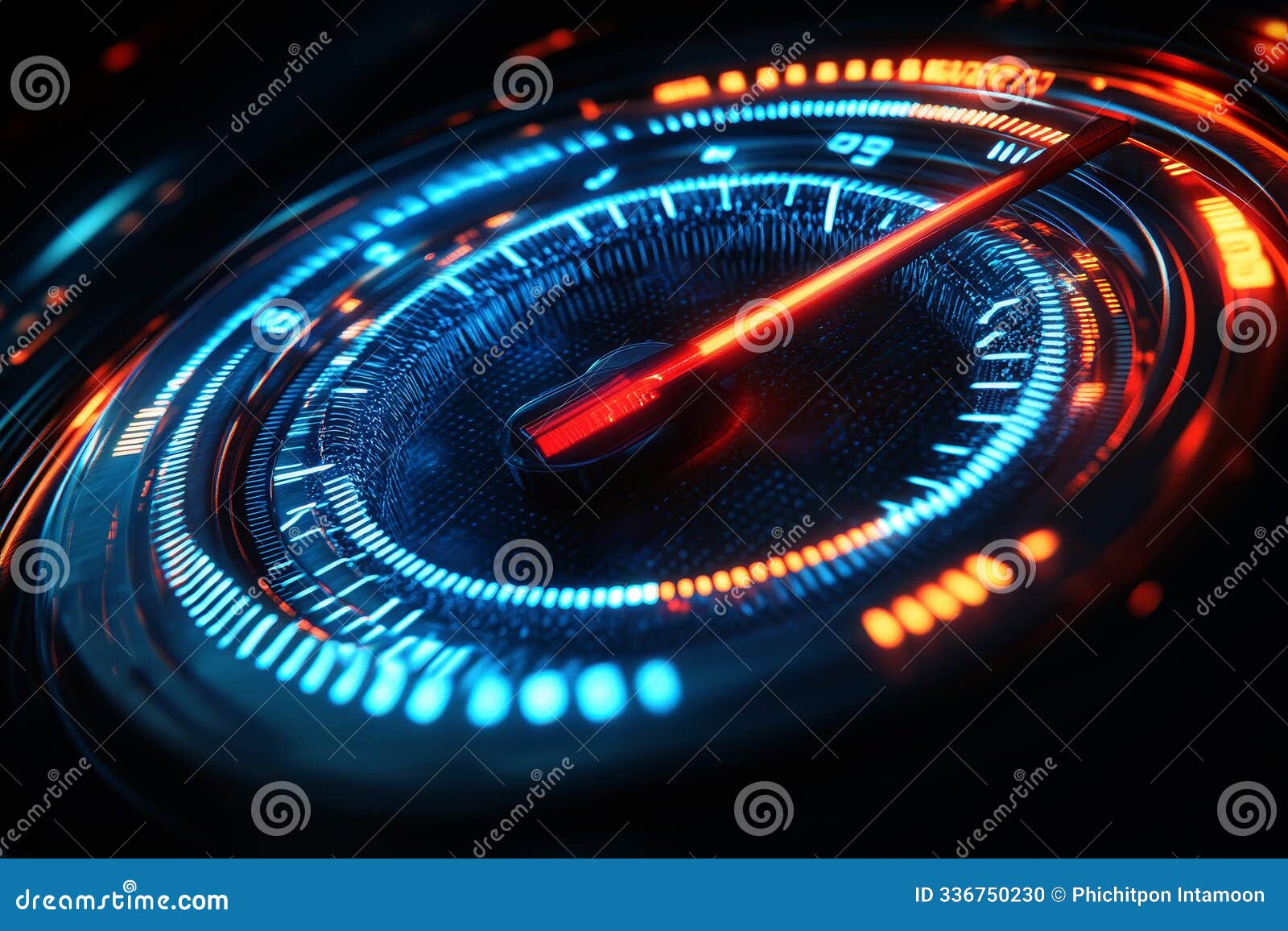 Futuristic Speedometer with Modern and High-performance Aesthetic ...