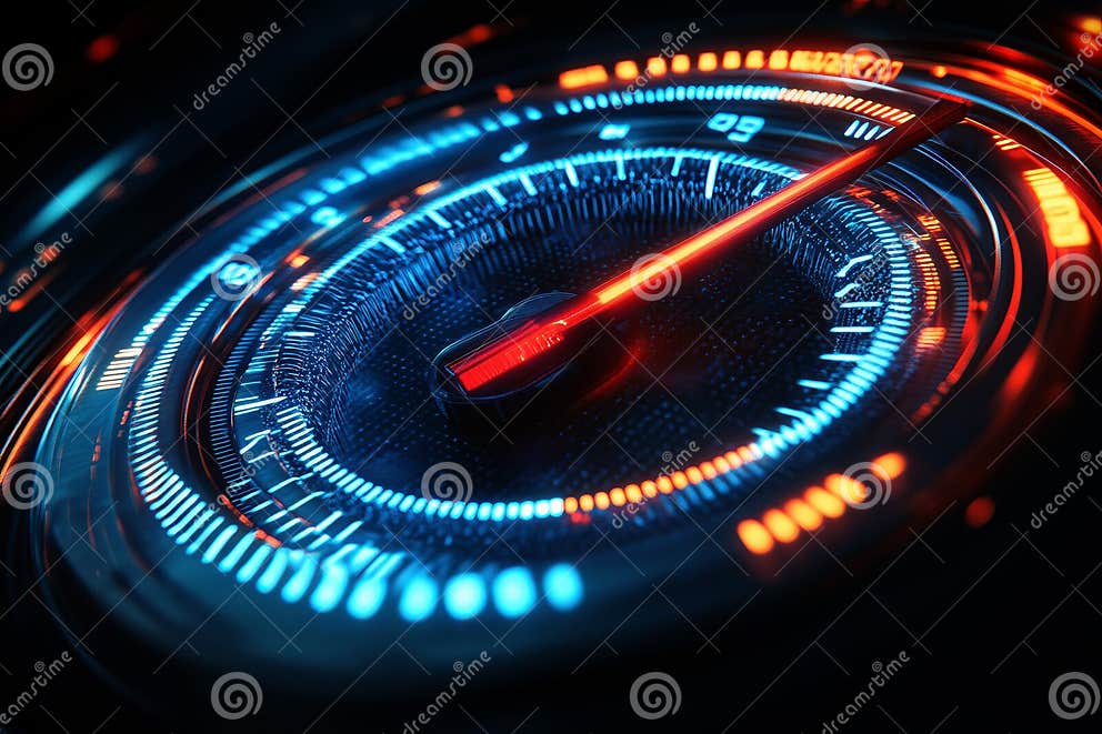 Futuristic Speedometer with Modern and High-performance Aesthetic ...